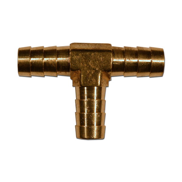 1/4 x 1/4 x 1/4" Brass Barb Heater Hose Tee – Tray Maintenance Systems ...