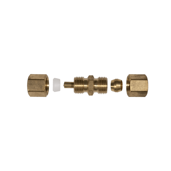 9764 - 1/4" Nylon x 1/4" Brass Fuel Line Compression Fitting – Tray ...