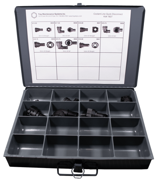 Coolant Line Quick Disconnect Assortment – Tray Maintenance Systems, Inc.