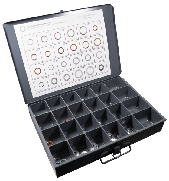 Crushable Gasket Assortment – Tray Maintenance Systems, Inc.