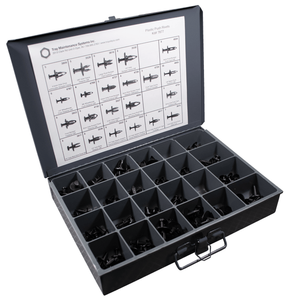 Plastic Push Rivet Assortment – Tray Maintenance Systems, Inc.